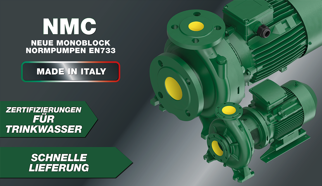 NMC – Die neuen monoblock-normpumpen „made in Italy“ - Caprari